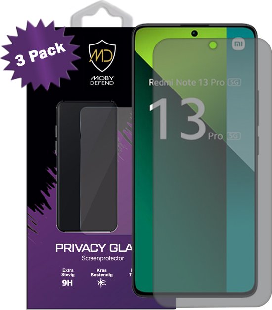 3-Pack MobyDefend Xiaomi Redmi Note 13 Pro 5G Screenprotectors - Matte ...