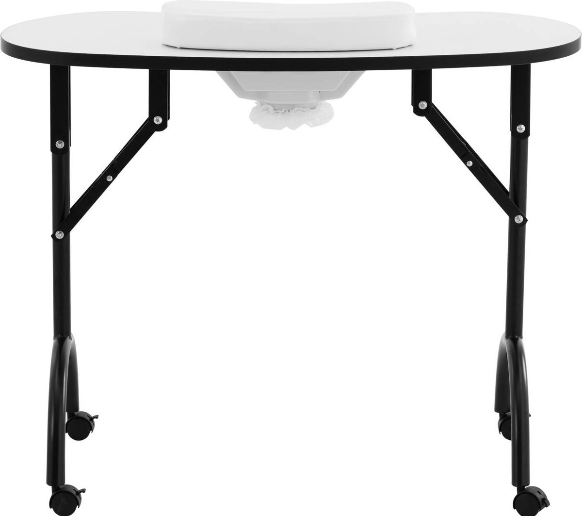Physa Nail Table Foldable - Wit - 4 wielen - Zuiging | bol
