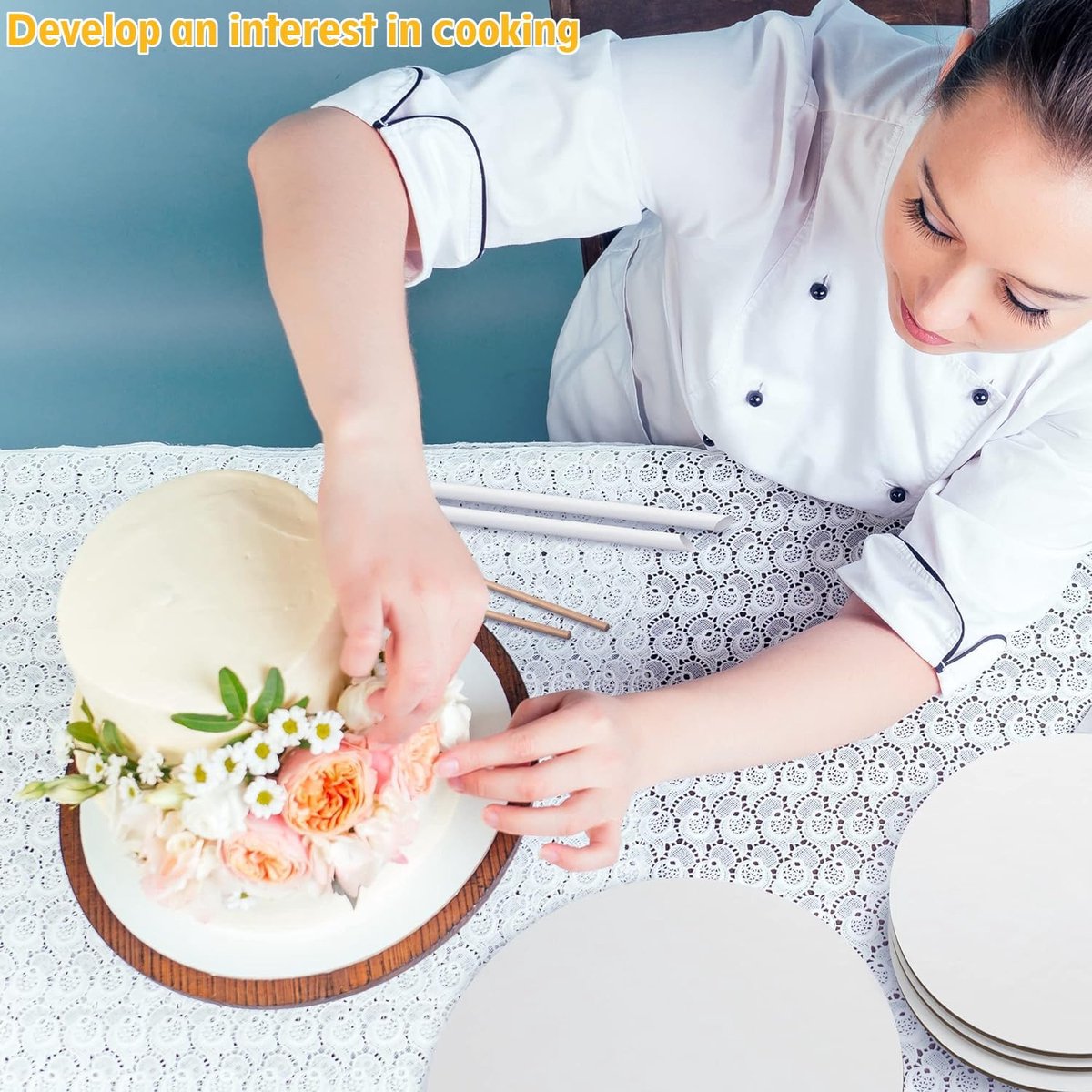 Planche à gâteau 30 cm, ronde, 12 mm, planche à gâteau, fond de gâteau ...