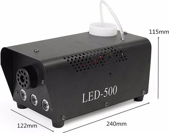 Rookmachine met LED en Draadloze Afstandsbediening - 600w - Rookmachine ...