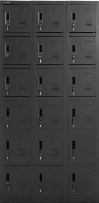 Lockerkast - 18 planken - afsluitbaar - 200 kg | bol