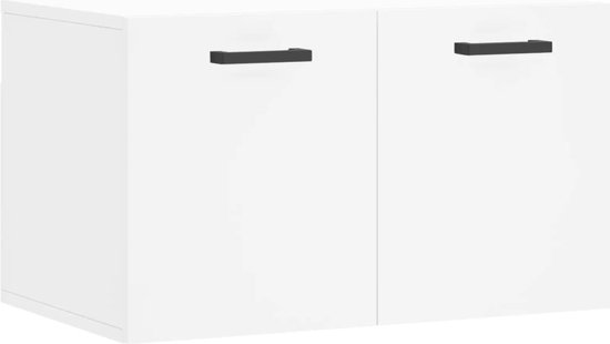 vidaXL Wandkast 60x36-5x35 cm bewerkt hout wit - Kast - Inclusief ...