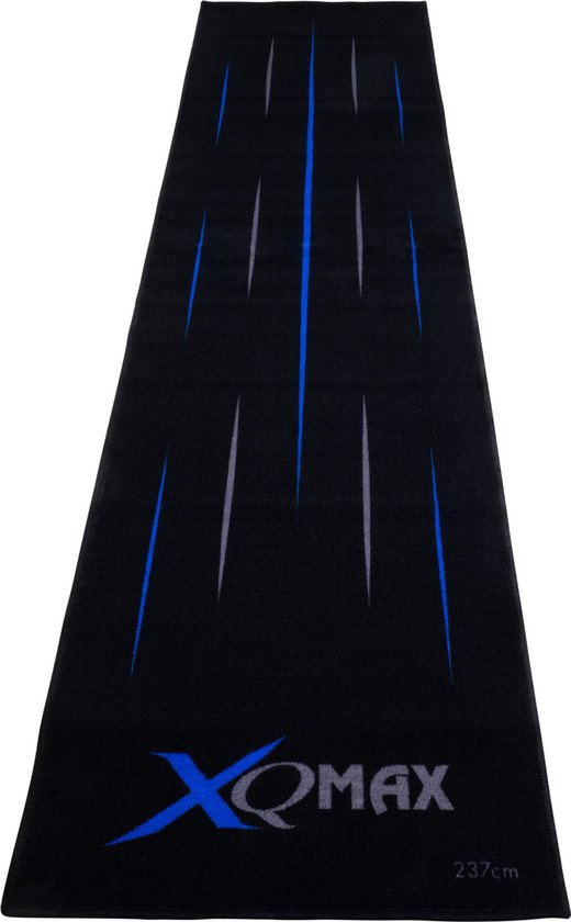 XQ Max Carpet Dartmat Black Blue 237x60 - Darts | bol
