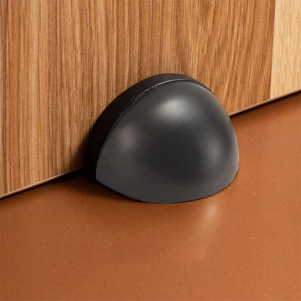 Set van 4 deurstoppers, roestvrijstalen zelfklevende vloerdeurstopper ...