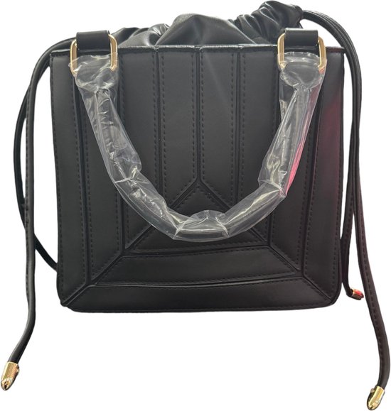 CHEYYS Effen Leren Damestas | Zwart | bol