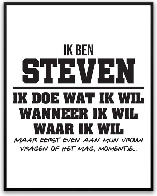 Steven- Partner toestemming vragen Fotolijst met glas 30 x 40 cm ...
