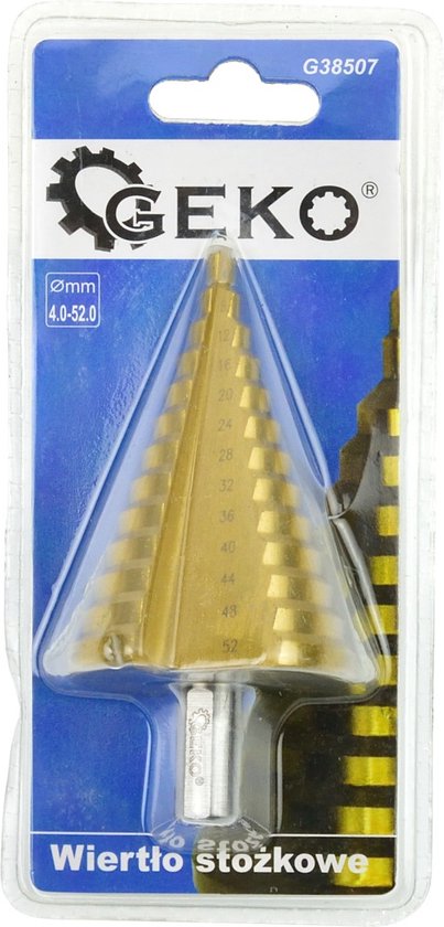 HSS stappenboor - kegelboor 4-52mm - Trappenboor - Boor - GEKO | bol
