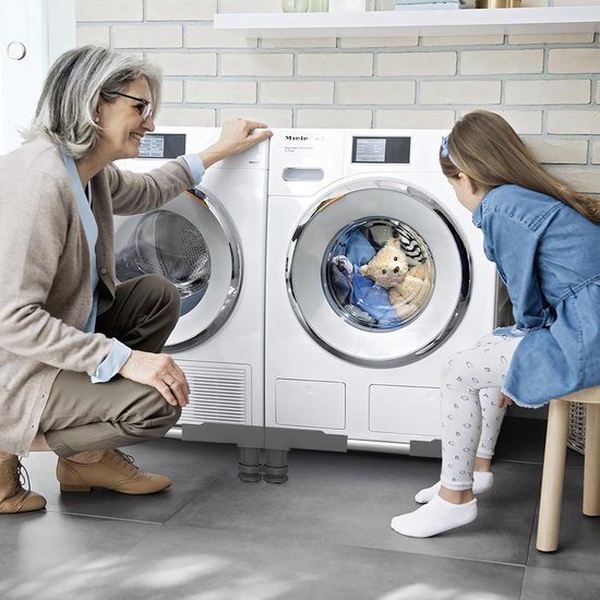 Wasmachinebasis met 4 poten voor wasmachine, koelkast en droger ...