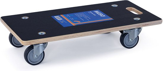 MESO Meubelroller Rechthoekig Geremd - Meubeltransporter - TPR Rubber ...