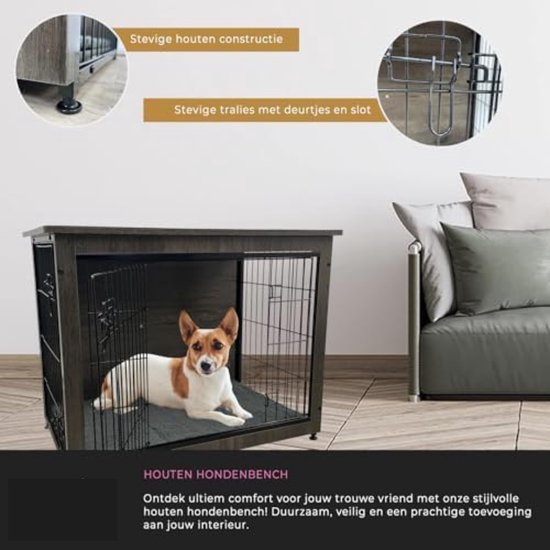 Hondenbench Hout - Bench Voor Honden - Hondenbench Xl - Hondenkooi ...