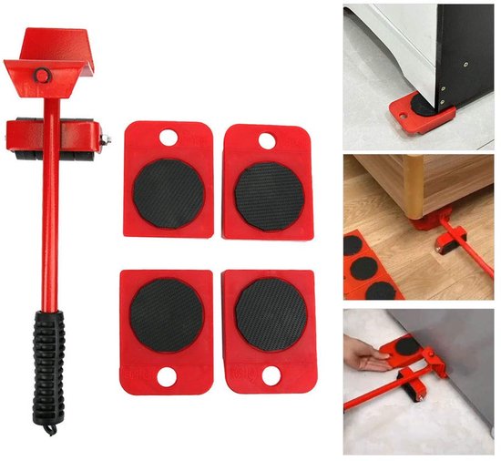 Meubellifter met wielen - Verplaatsen van zware meubels - Set van 5 | bol