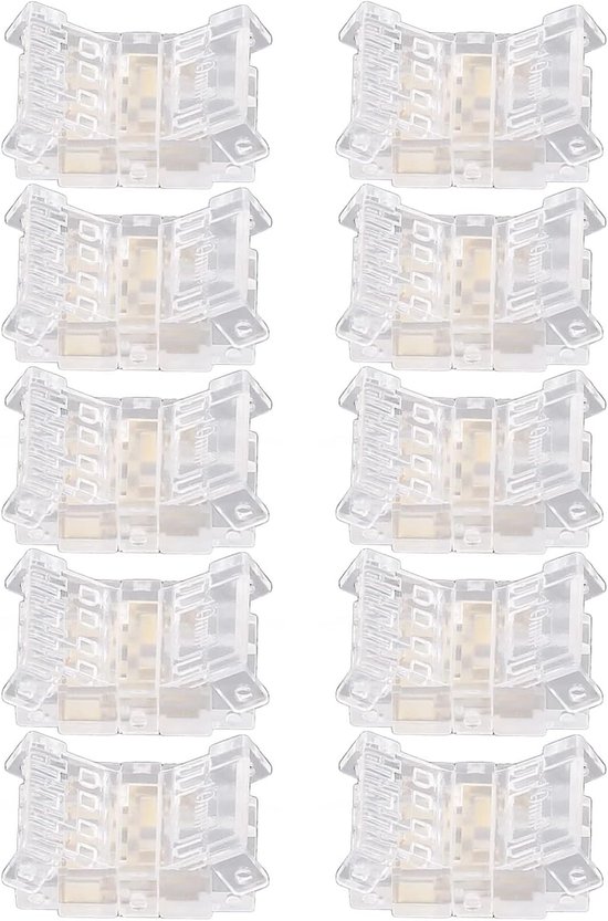 Strip to Wire Quick Connector, 10Pcs 4 Pin 10Mm COB LED Strip ...