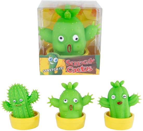 Stressbal cactus - 10 cm - Rek - Strek - Fidget - 1 exemplaar ...