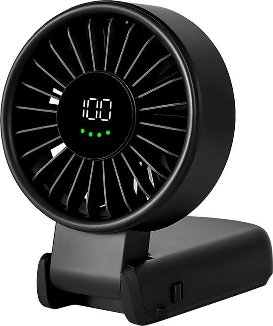 TTD® Handventilator Oplaadbaar - Mini Ventilator - 5 Standen met ...