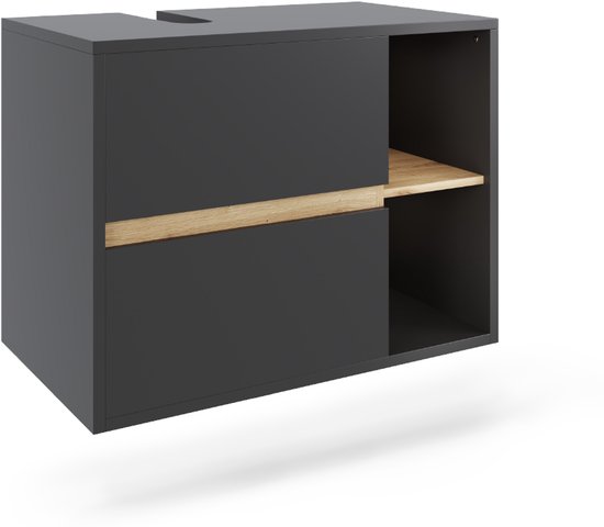Vicco Viola Wastafelonderbouw – 80 x 60 cm met 2 lades Grijs ...