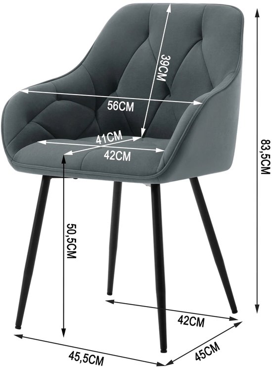 Eetkamerstoelen - Stoel - Eetkamerstoelen set van 2 - Make up Stoel ...