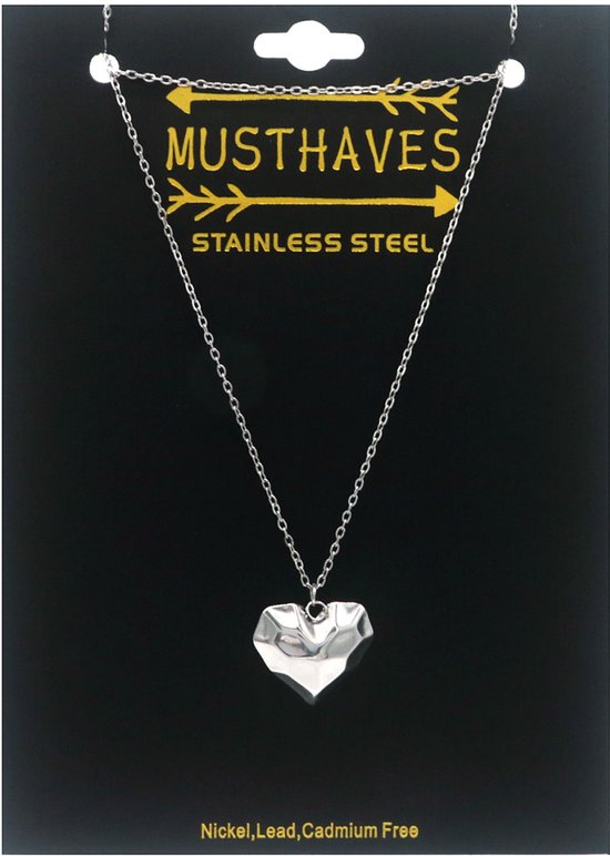Ketting Hart – RVS – 75cm | bol