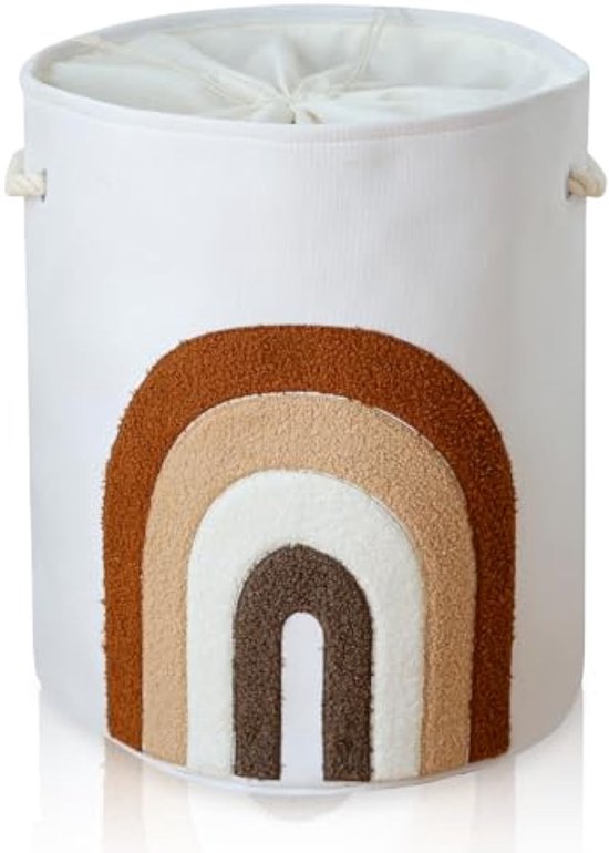 Wasmand, groot, rond, wasverzamelaar met handvat, 58 liter, wasmand ...
