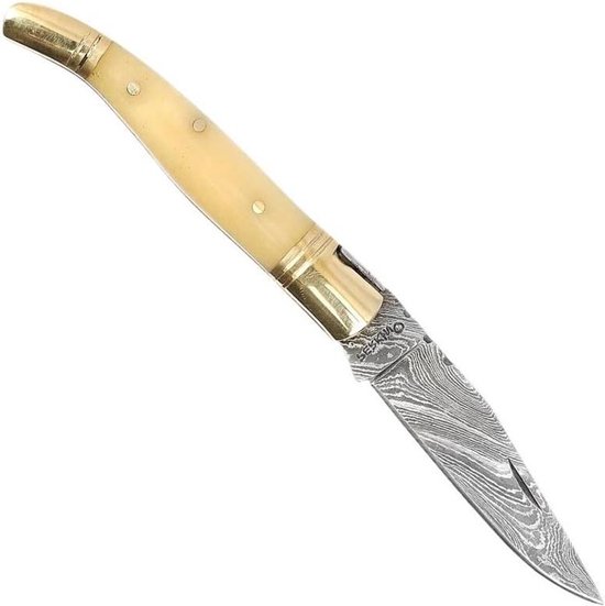 Zakmes 1815 met Damascus stalen lemmet | bol