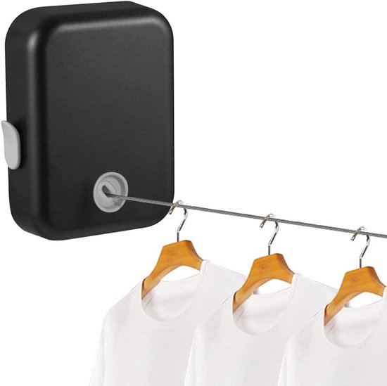 Retractable Clothesline Indoor - 4.3m, 25kg - Voor thuis, balkon ...