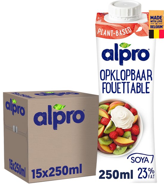 Alpro Crème Fraîche Plantaardig Alternatief voor Slagroom - Soja ...