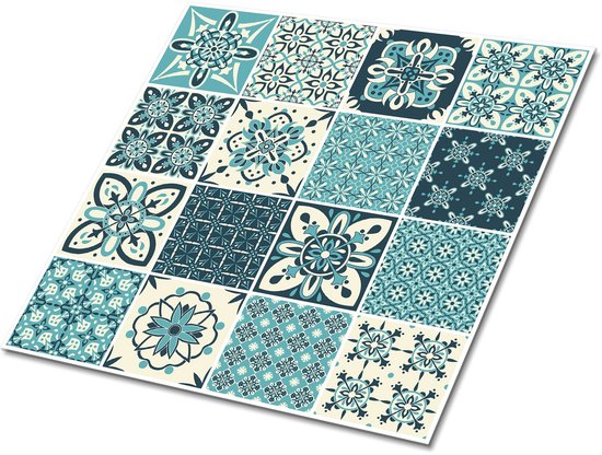 Tulup PVC Tegels - Portugees Patroon Vinyl Tegels - 30 cm x 30 cm ...