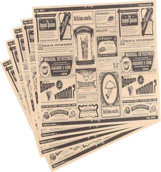 200 Sheets Bakpapier - Waterdicht - Olie Papier voor Bakken - Hamburger ...