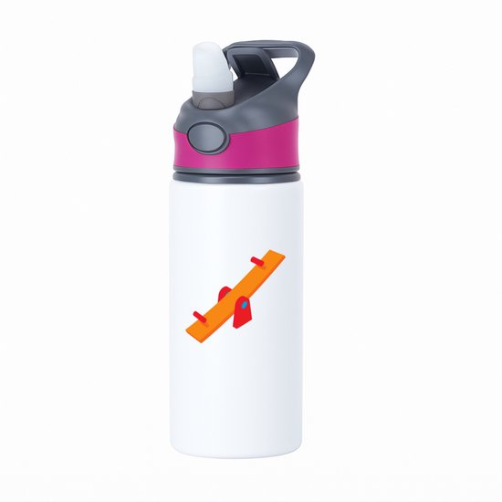 Hacebo® - Wipwap waterfles met rietje roze - Kind - Kinderen ...