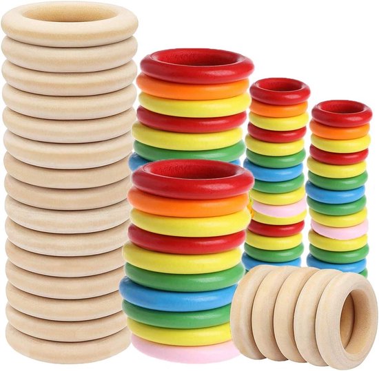 Allecto Plus - Houten Ringen Ambachten - Kleurrijke Houten Bijtringen ...