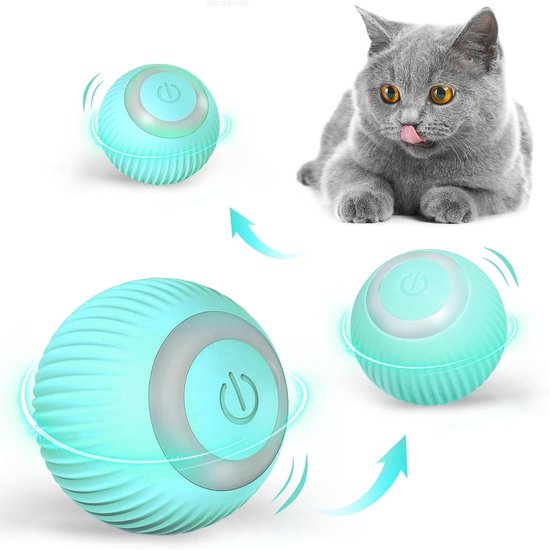 Interactieve Cat Toy Ball met LED-licht en USB-oplaadbaar - 360 graden ...
