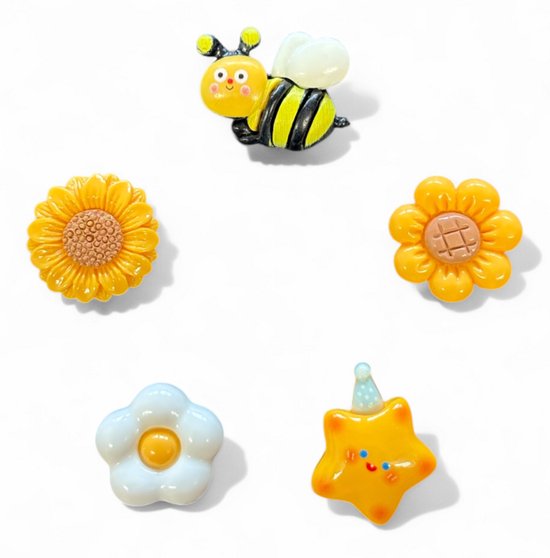 TLVX 5 stuks Leuke 3D Magneten / Vrolijke Koelkastmagneten / Foto ...