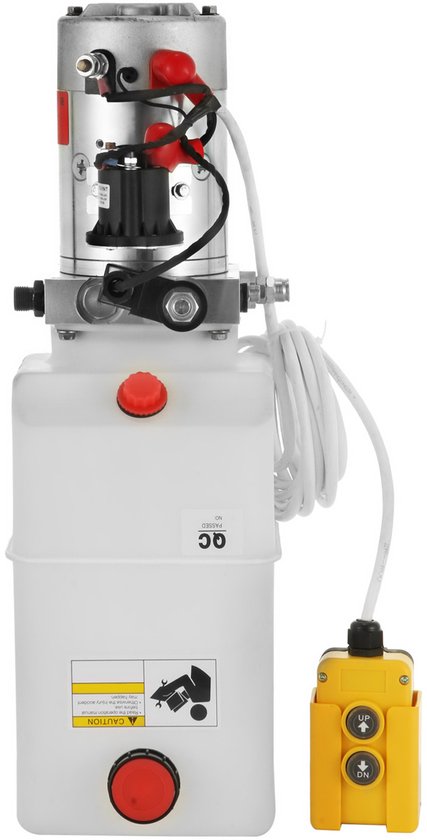 12v Hydraulische Pomp – 7 Liter Enkelwerkend voor Kiepwagens en ...