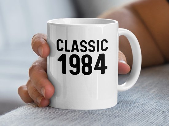 Classic 1984 Mug, Verjaardagscadeau, Geboortejaar Mok, Vintage 1984 ...
