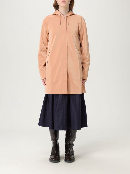 Long Hooded Raincoat Wo - Peach Jackets | bol
