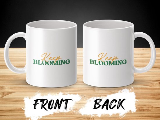 Keep Blooming Mok, Inspirerende Quote Mok, Positieve Vibes Mok, Motiverende Thee Kop,... | bol