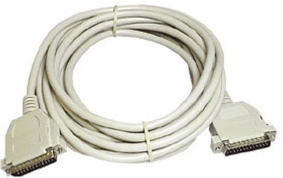 Seriële RS232 kabel 25-pins SUB-D (m) - 25-pins SUB-D (m) - 5 meter | bol