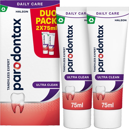 Parodontax Ultra Clean tandpasta tegen bloedend tandvlees Duo Pack ...