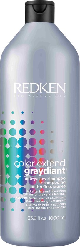 Redken Color Extend Graydiant Shampoo - Gray Hair Shampoo Neutralizing ...