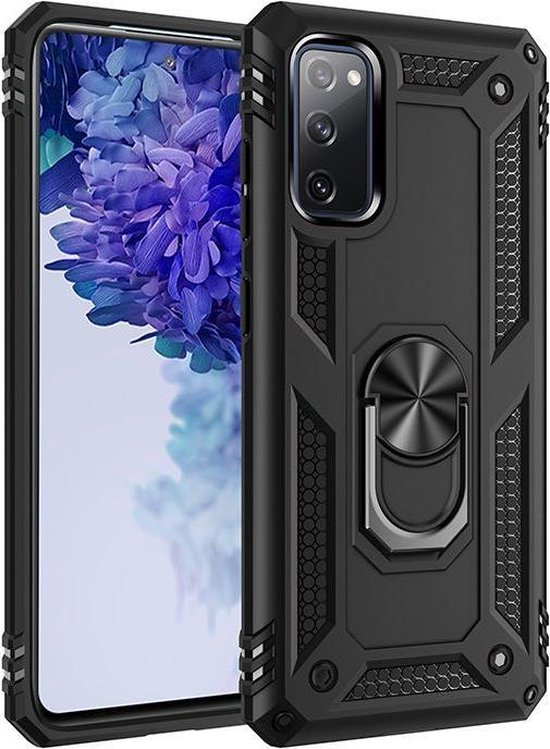 Samsung Galaxy S20 FE Hoesje - Mobigear - Armor Ring Serie - Hard Kunststof Backcover... | bol.com