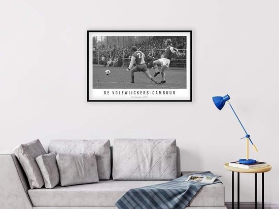 Walljar - De Volewijckers - Cambuur '71 - Zwart wit poster met lijst | bol