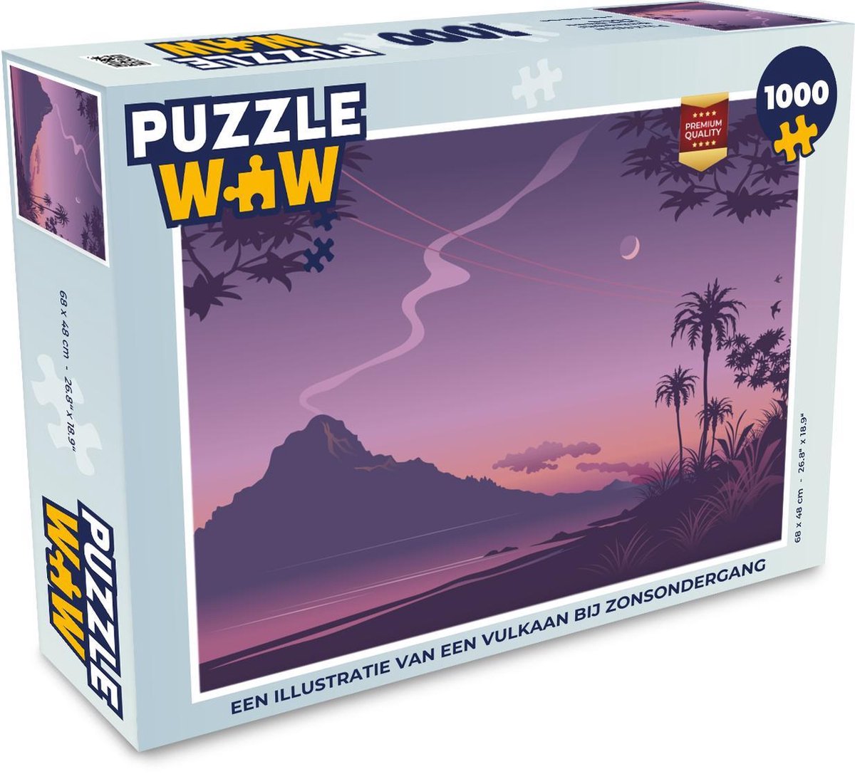 Puzzle Volcans illustration 1000 pièces - Une illustration d'un volcan ...