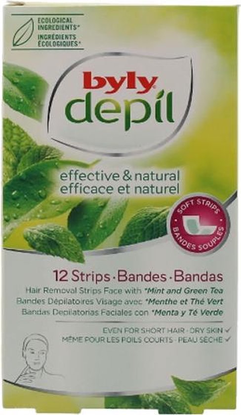 Facial Hair Removal Strips Depil Byly (12 uds) | bol