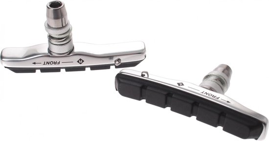 Saccon Remblokken voor fiets - aluminium/rubber - zwart/zilver - 72 mm ...