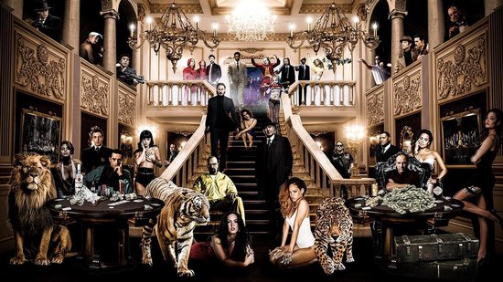 Tigon Art - Schilderij - Gangsters Paradise- Plexiglas - Multicolor ...