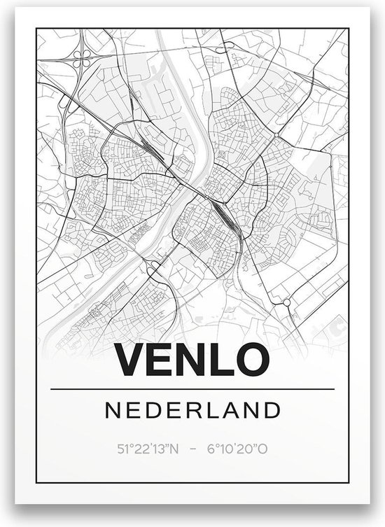 Poster/plattegrond VENLO - A4 | bol