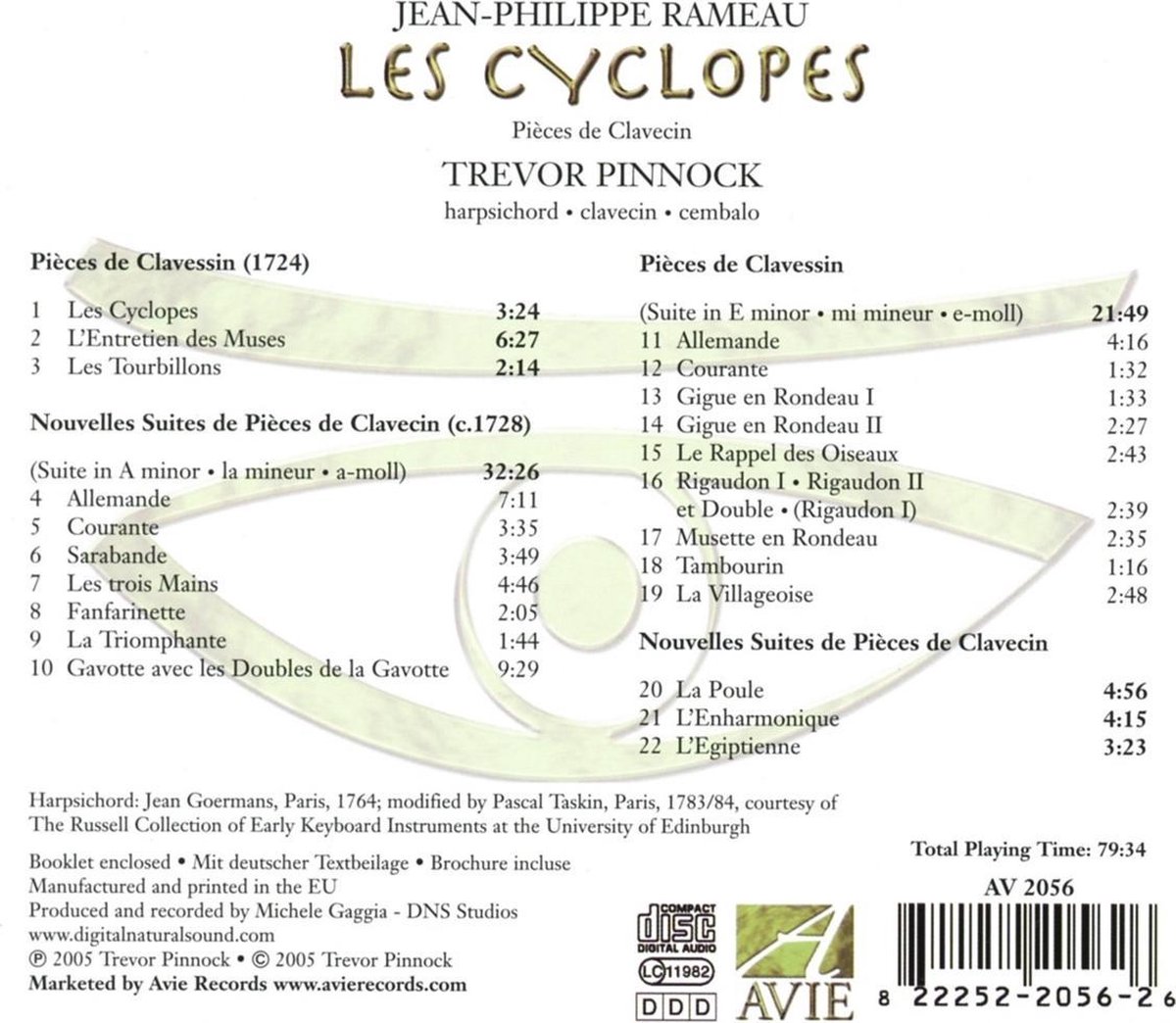 Rameau/Les Cyclopes, Trevor Pinnock | CD (album) | Muziek | bol.com