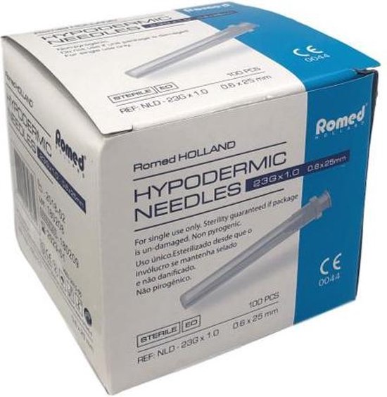 Romed 100st injectienaalden 23G x 1 | bol.com