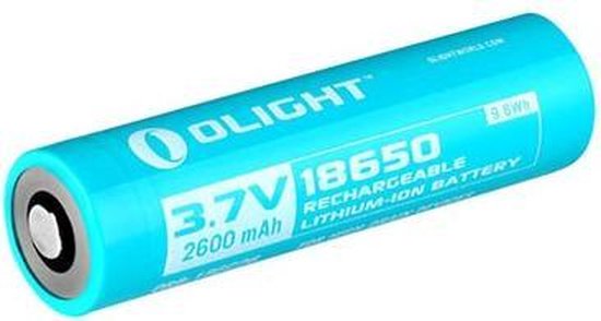1 Stuk - Olight 18650 2600mAh oplaadbaar accu voor R20 | bol.com