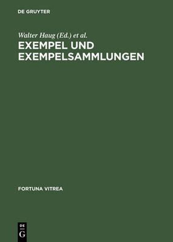 Fortuna Vitrea- Exempel und Exempelsammlungen | 9783484155022 | Boeken ...