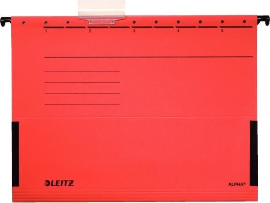 Leitz Hangmap Alpha Din A4 Rood 19860025 1 Stuks | bol
